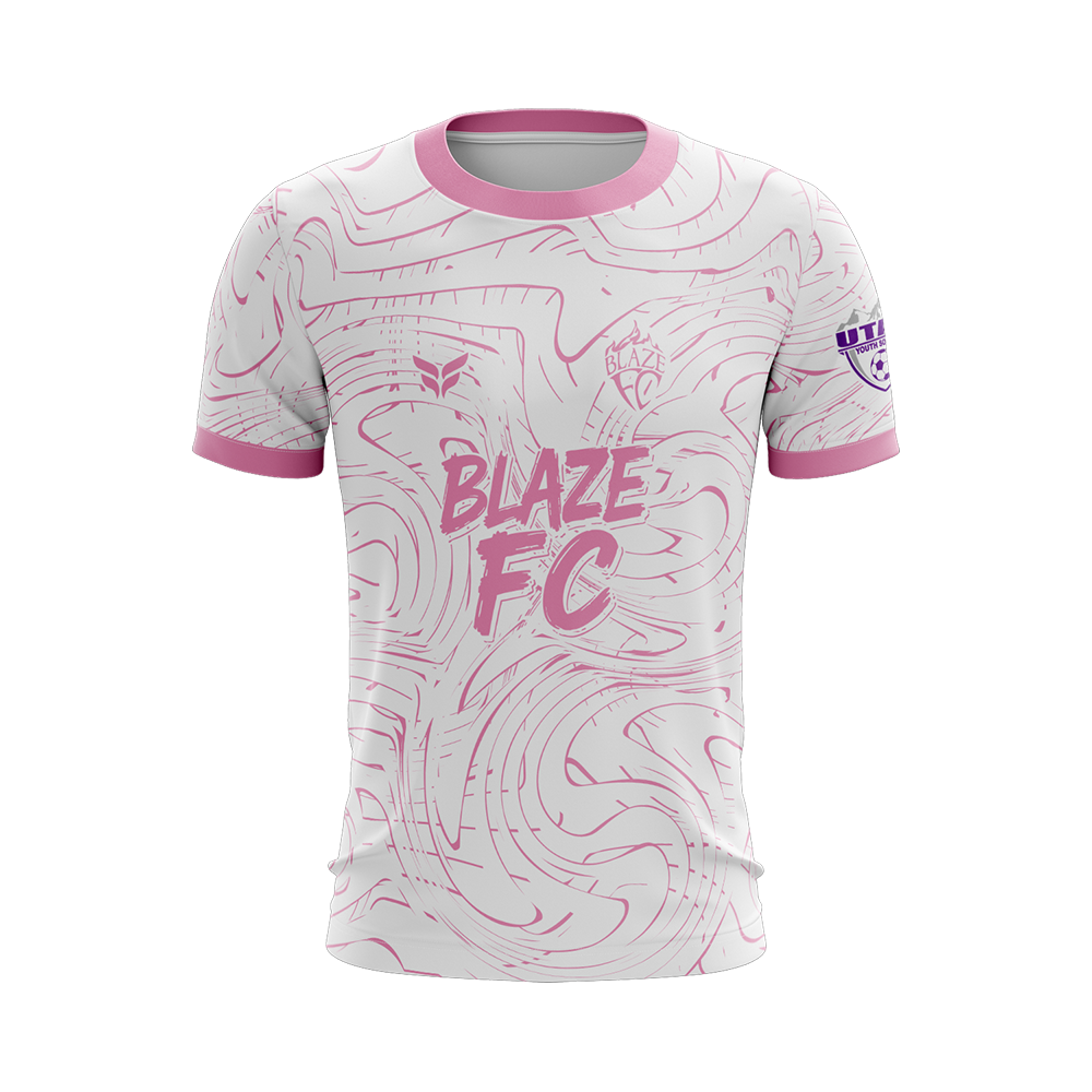 BLAZE FC GIRLS AWAY JERSEY SS (WHITE) – Flite Sports