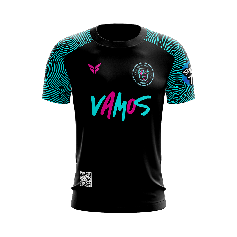 VAMOS TRAINING TOP SS (BLACK/TEAL) – Flite Sports